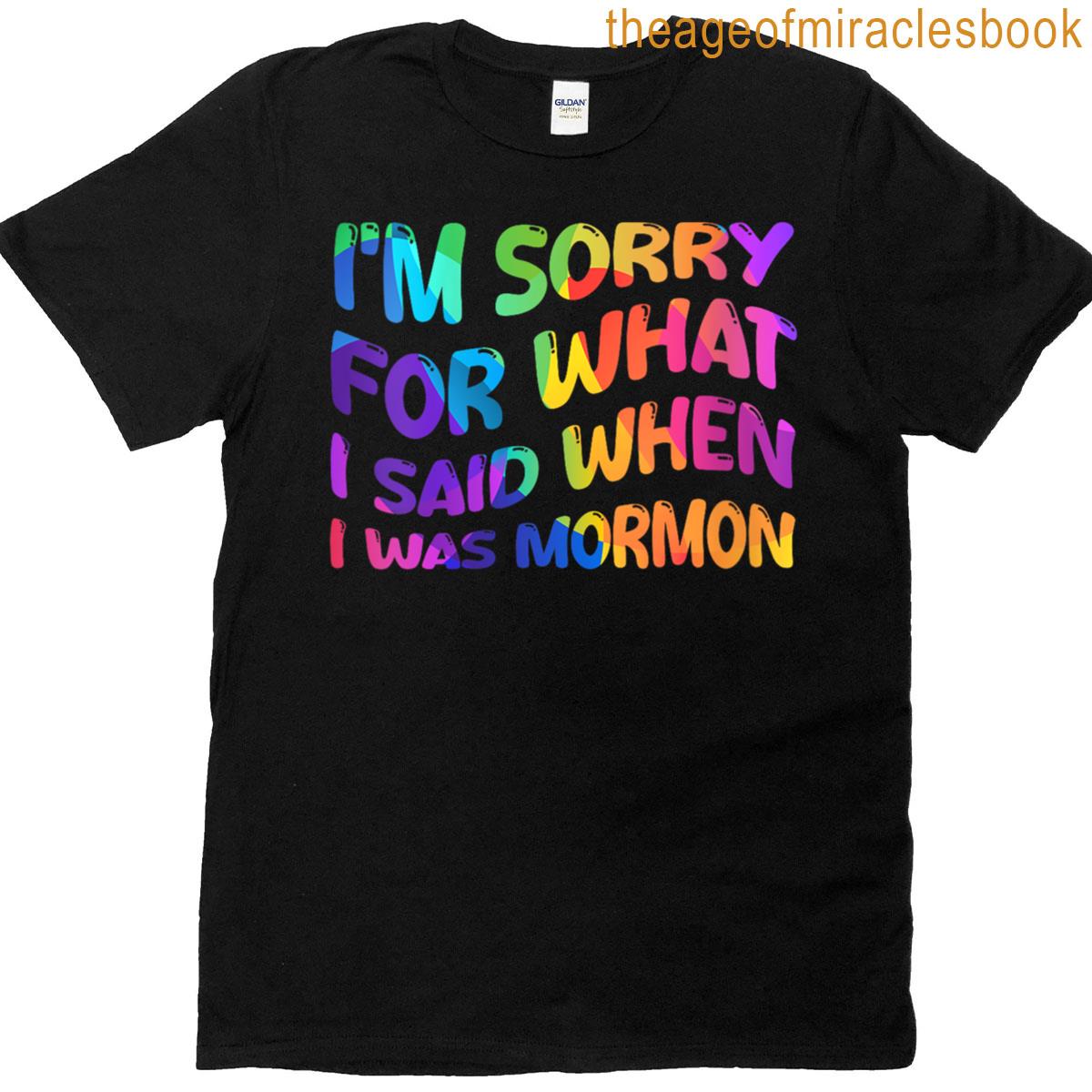Womens Lgbtq Mormon Pride Month Ex Mormon Lds Missionary Lgbt Ally T-shirt