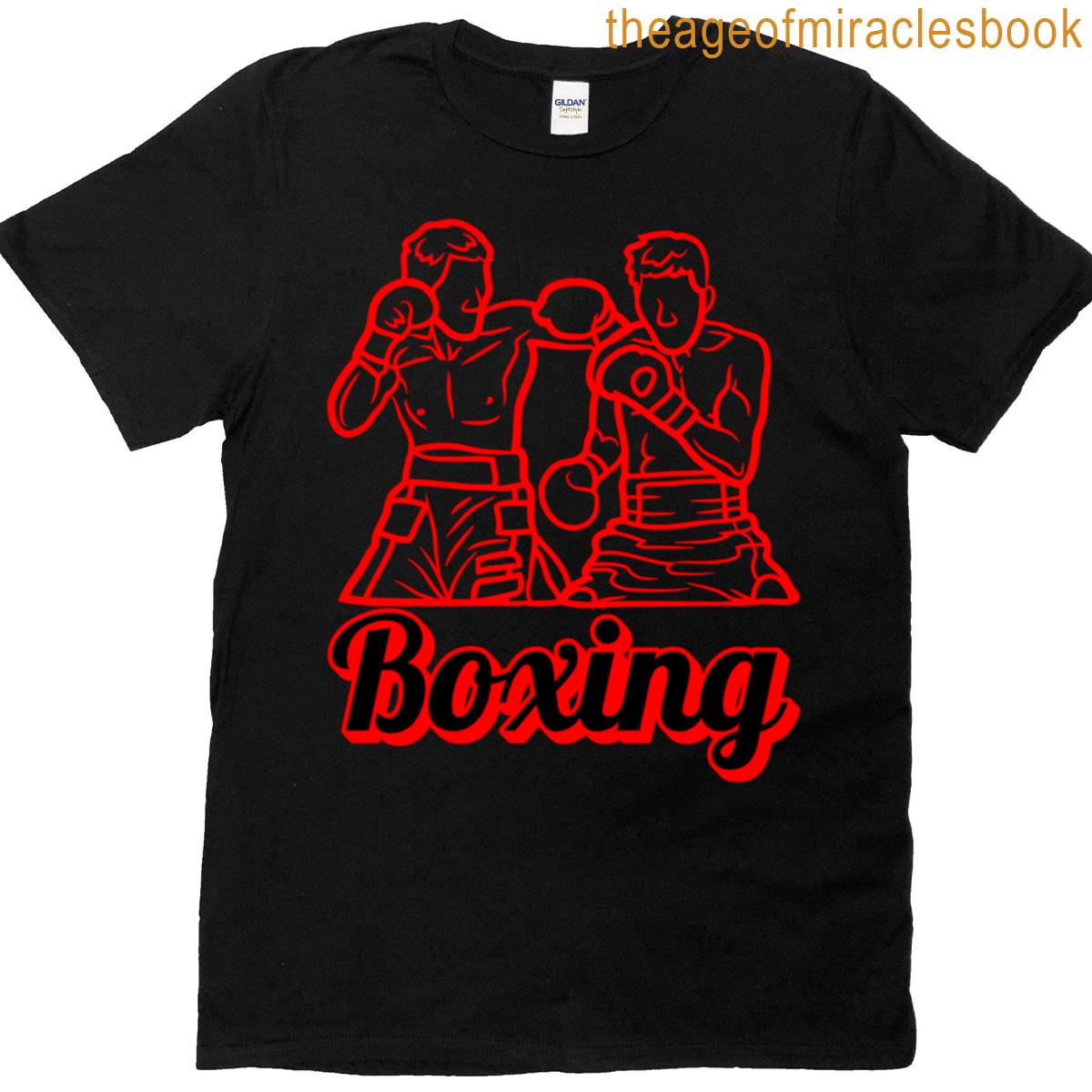 Boxing Two Fighters Face-off Design Oversized T-shirt