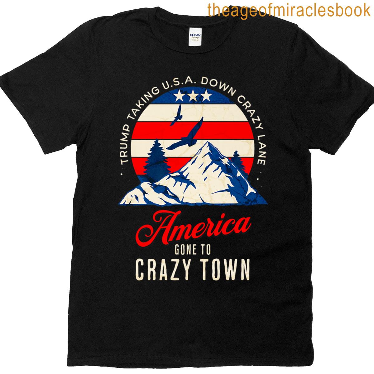 Trump Tariffs Crazy And Taking Usa Down Crazy Lane Town Premium T-shirt