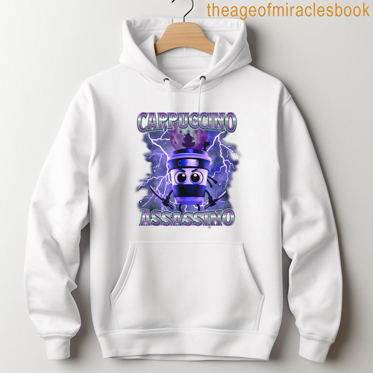 Italian Brainrot Cappuccino Assassino Funny Cappuccino Meme T-shirt