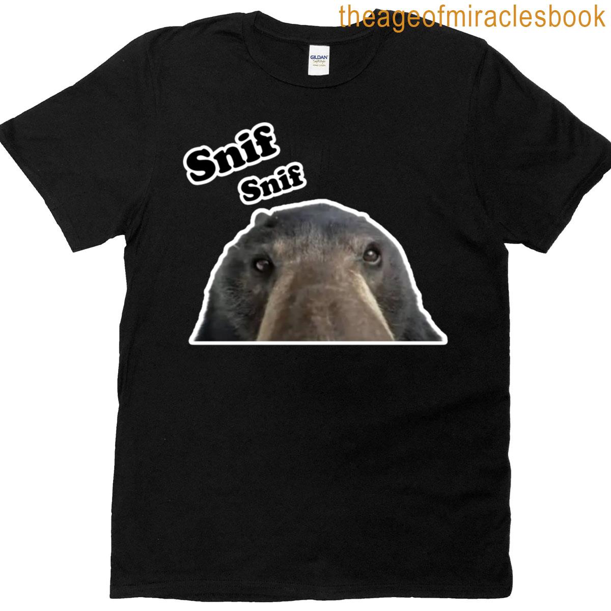 Sniffing Bear Meme Oversized T-shirt