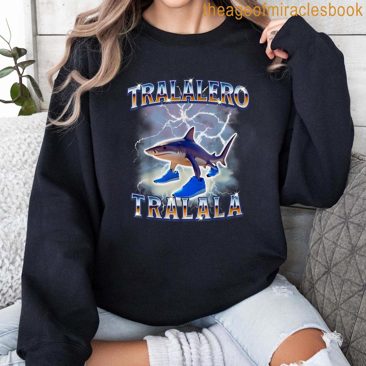 Tralalero Tralala Funny Shark Meme Bootleg T-shirt