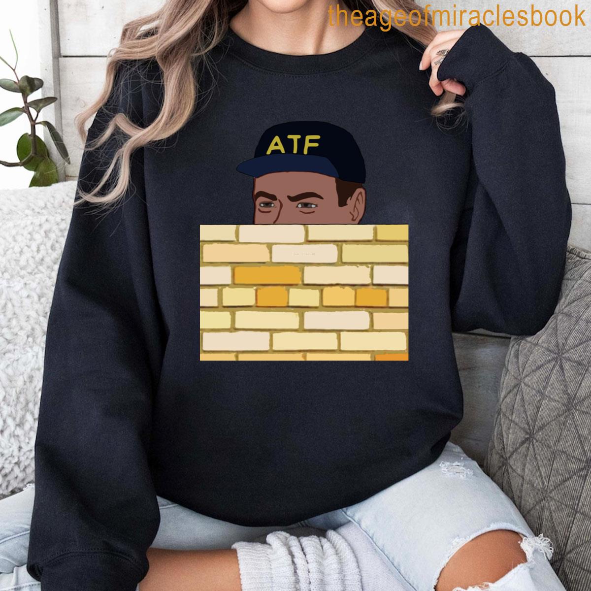 Atf Guy Fence Peeking - Meme Gun Rights T-shirt