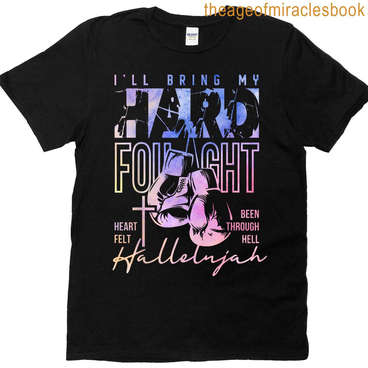 Brandon Bible Verse Hard Fought Hallelujah Tie Dye Lake T-shirt