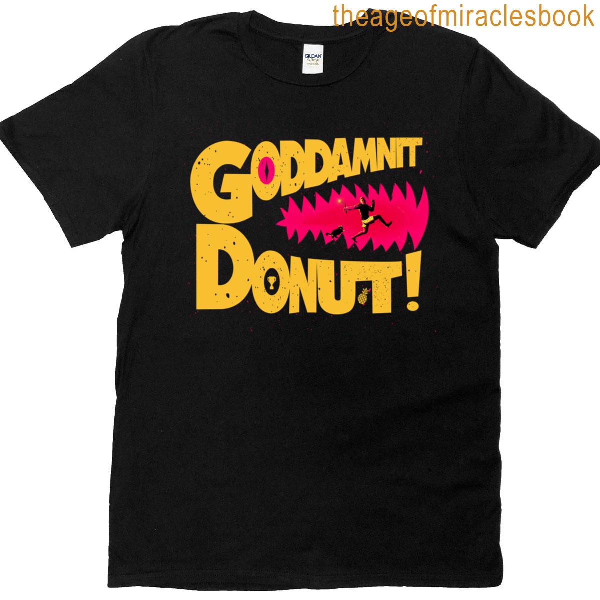 Goddamnit Donut Book Cover Design T-shirt