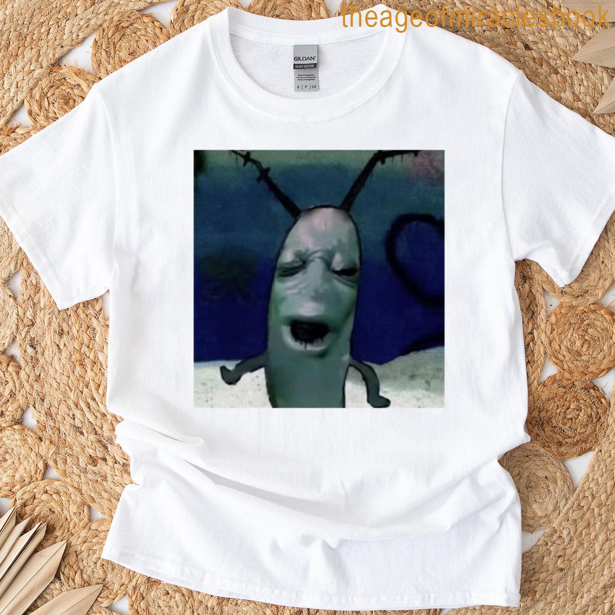 Groaning Plankton Meme Brainrot T-shirt