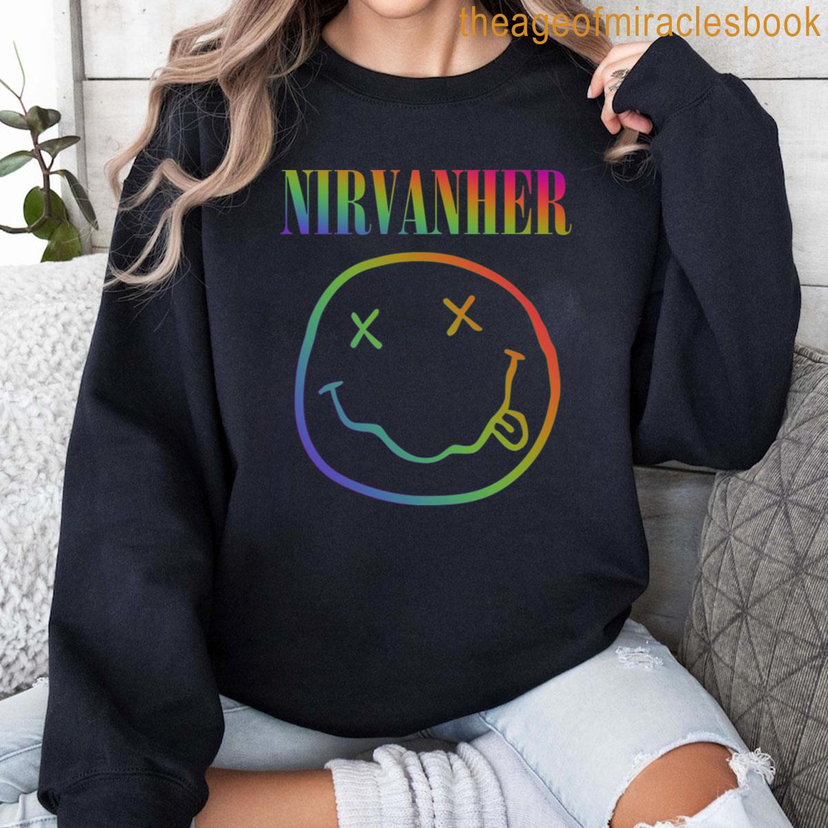 Nirvanher All Female Nirvana Tribute Rainbow T-shirt