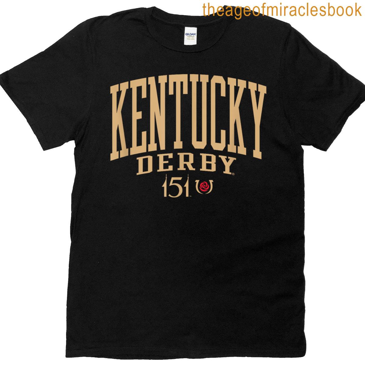 Kentucky Derby 151 Black Officially Licensed T-shirt