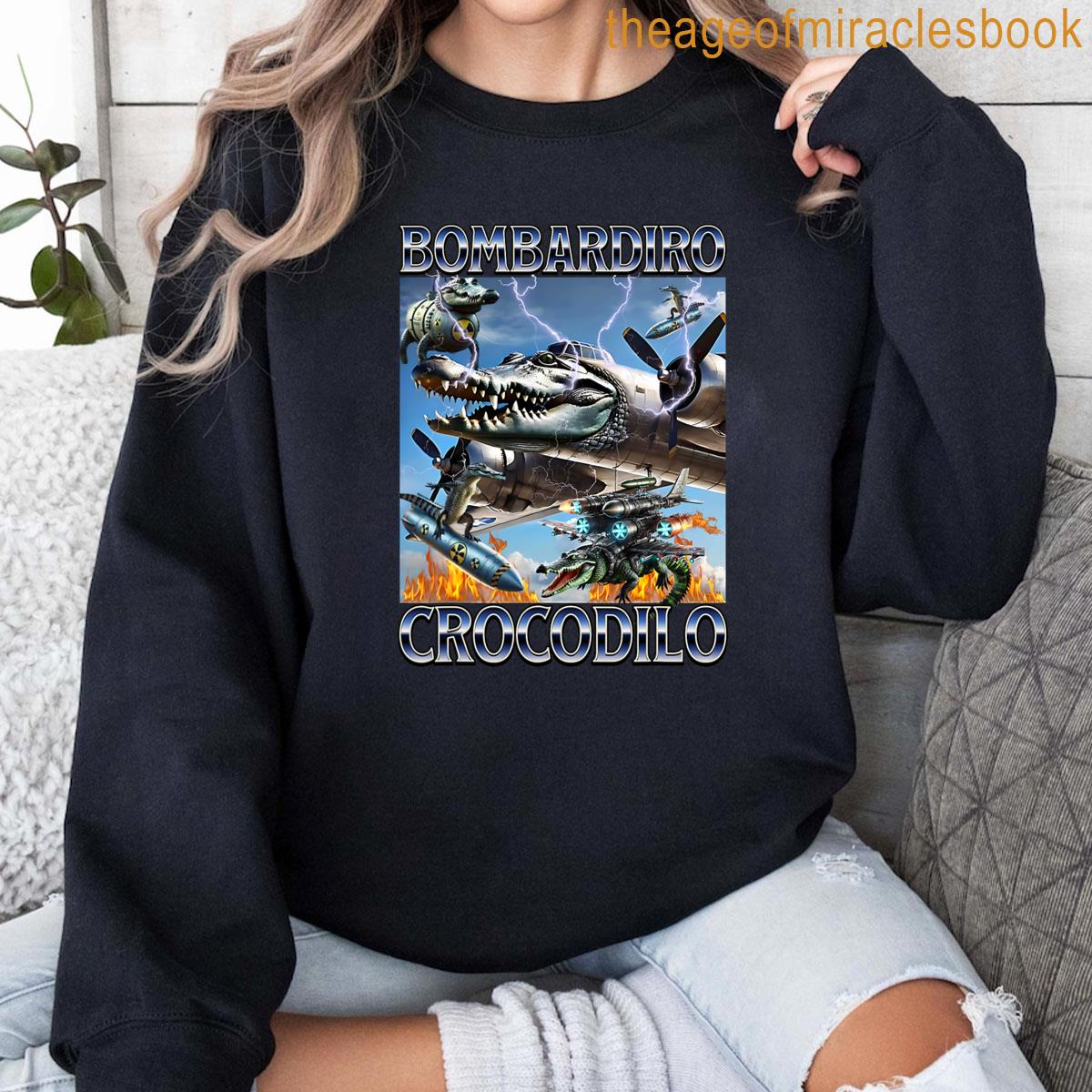 Bombardiro Crocodilo - Italian Brainrot Meme T-shirt
