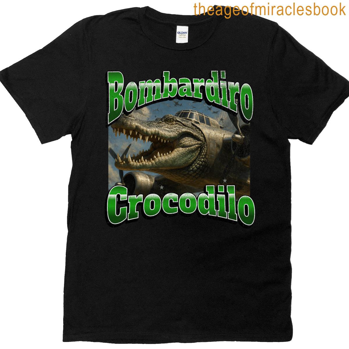 Bombadiro Crocodilo Funny Italian Brainrot Meme Graphic T-shirt