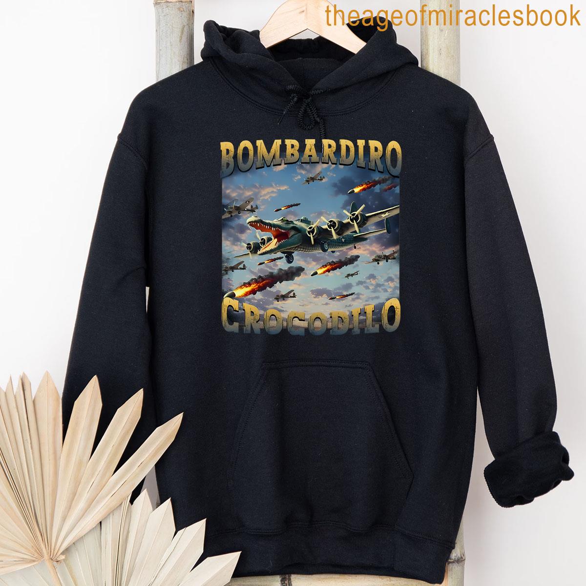 Funny Crocodile Meme Bombardiro Crocodilo Funny Brain Rot T-shirt