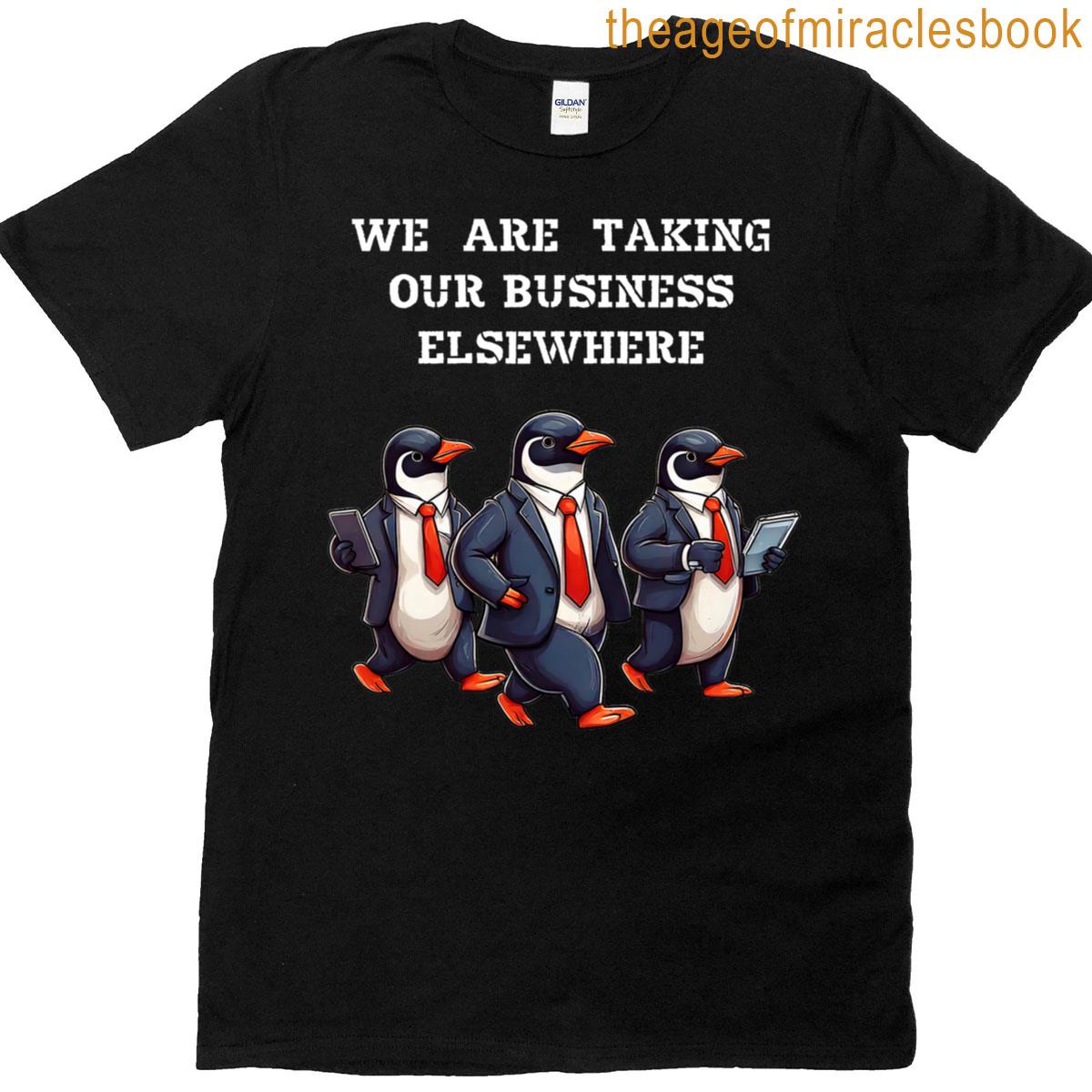 Funny Penguin Tariffs Meme Liberation Day Penguins Tariff T-shirt