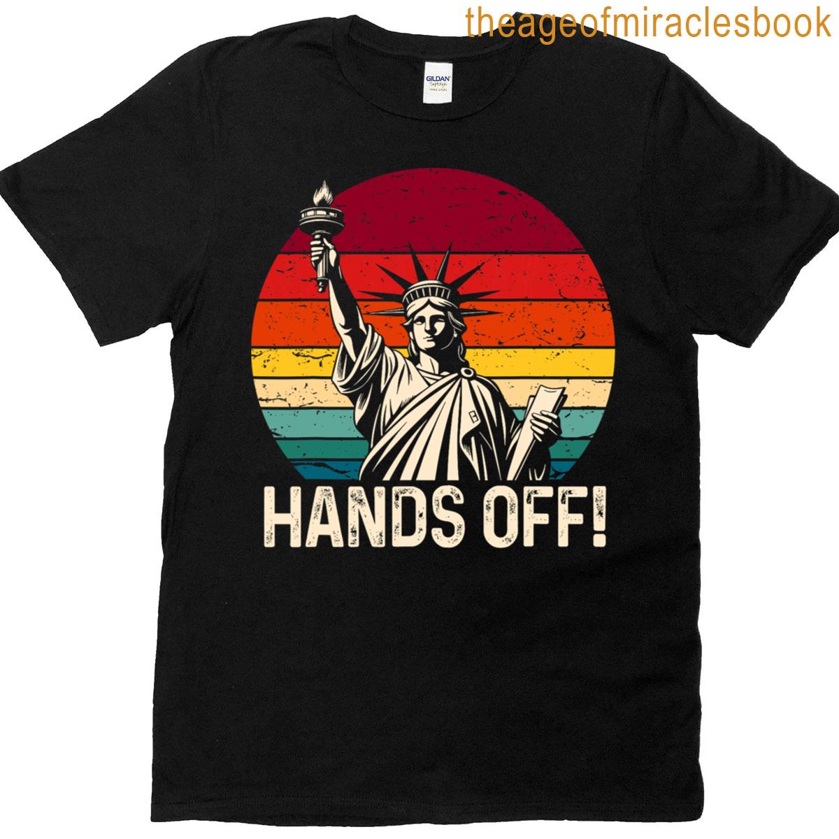 Resist Resistance Statue Of Liberty Hands Off Protest Meme T-shirt