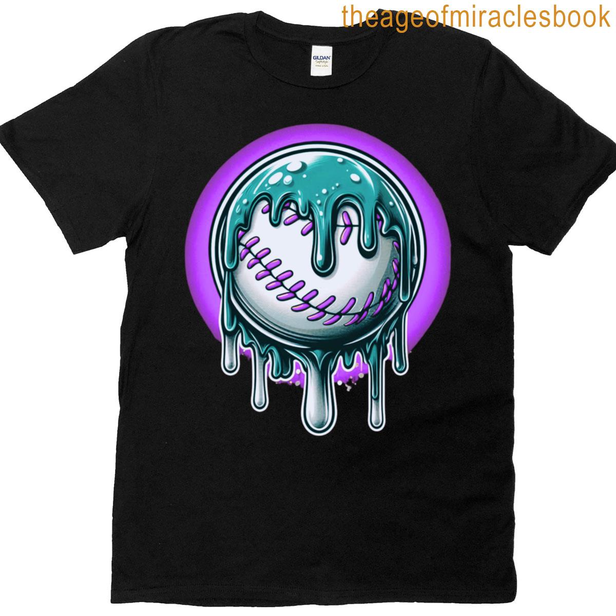 Baseball Ice Cream Sprinkles Drippy Classic T-shirt