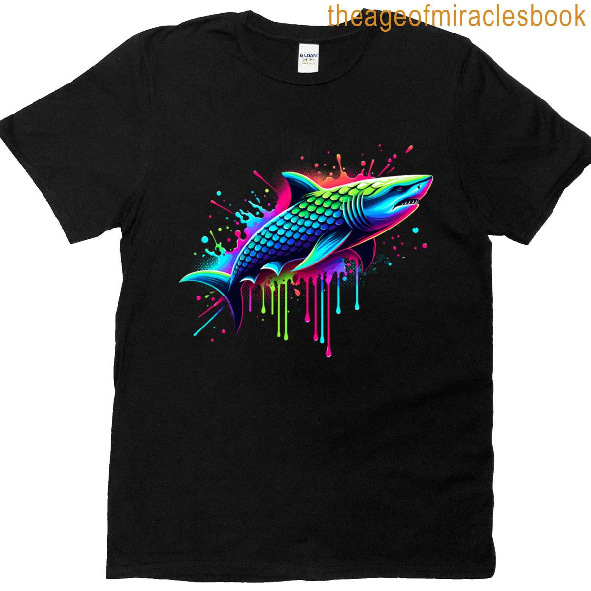 Splash Art Shark Sharks T-shirt