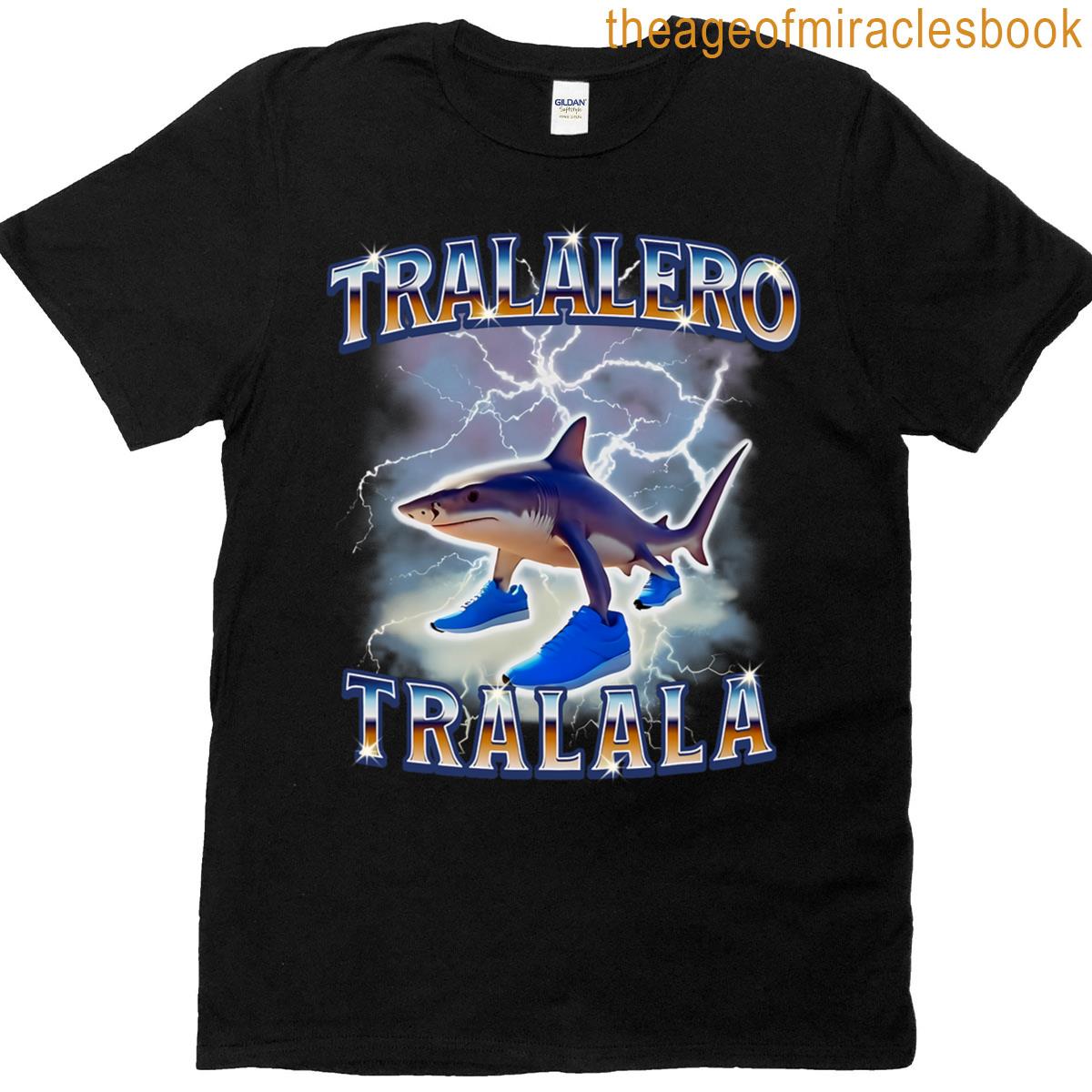 Tralalero Tralala Funny Shark Meme Bootleg T-shirt