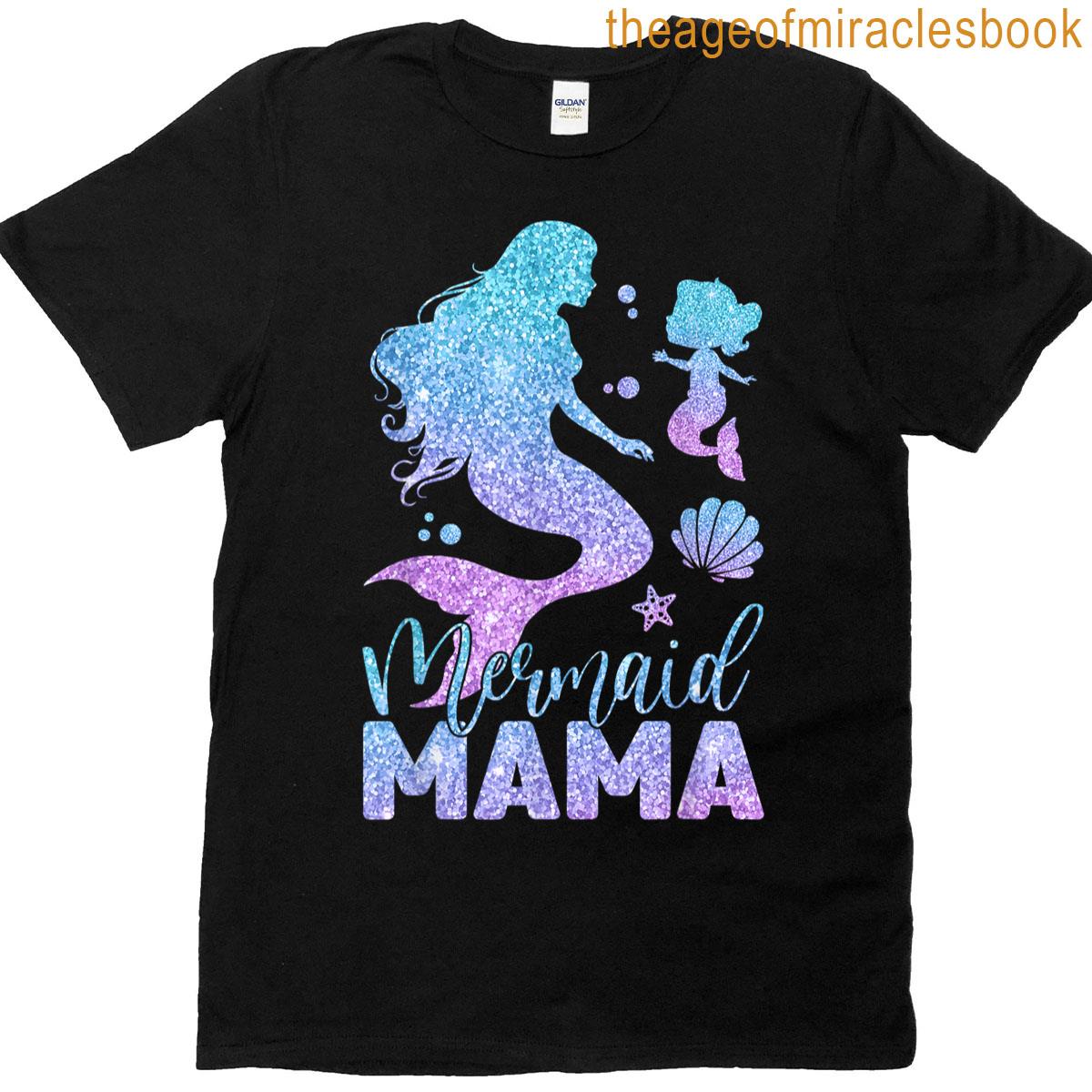 Cute Mermaid Mama Mermaid Mom Mommy Happy Mothers Day Women T-shirt