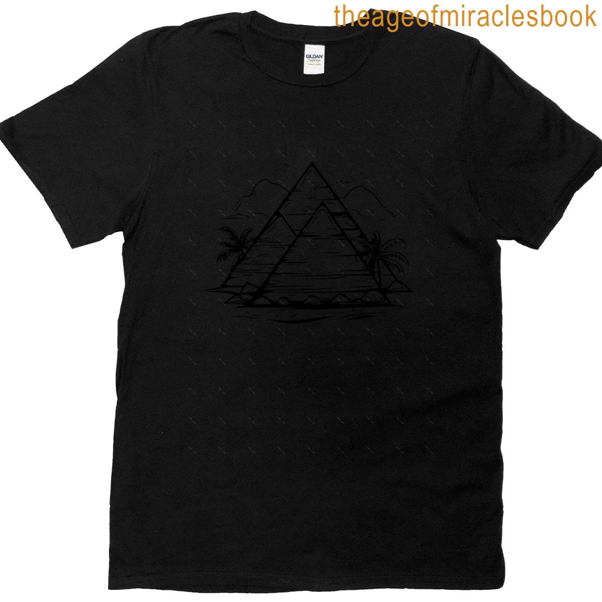 Egyptian Pyramid Silhouette Art Ancient Egypt Illustration Desert ...