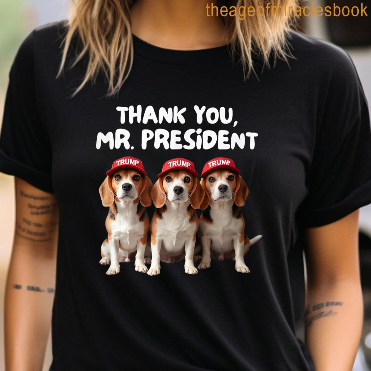 Trump Beagles For Trump Supporter Dog Owner Man Woman Funny T-shirt