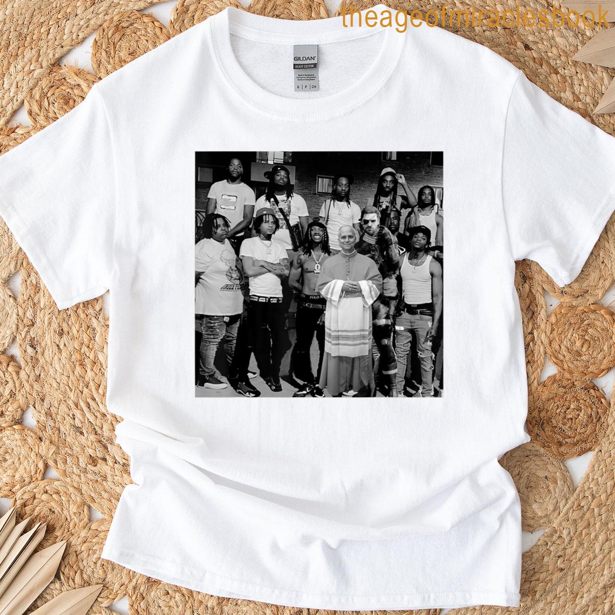 Pope Leo Xiv From Oblock Meme Art T-shirt