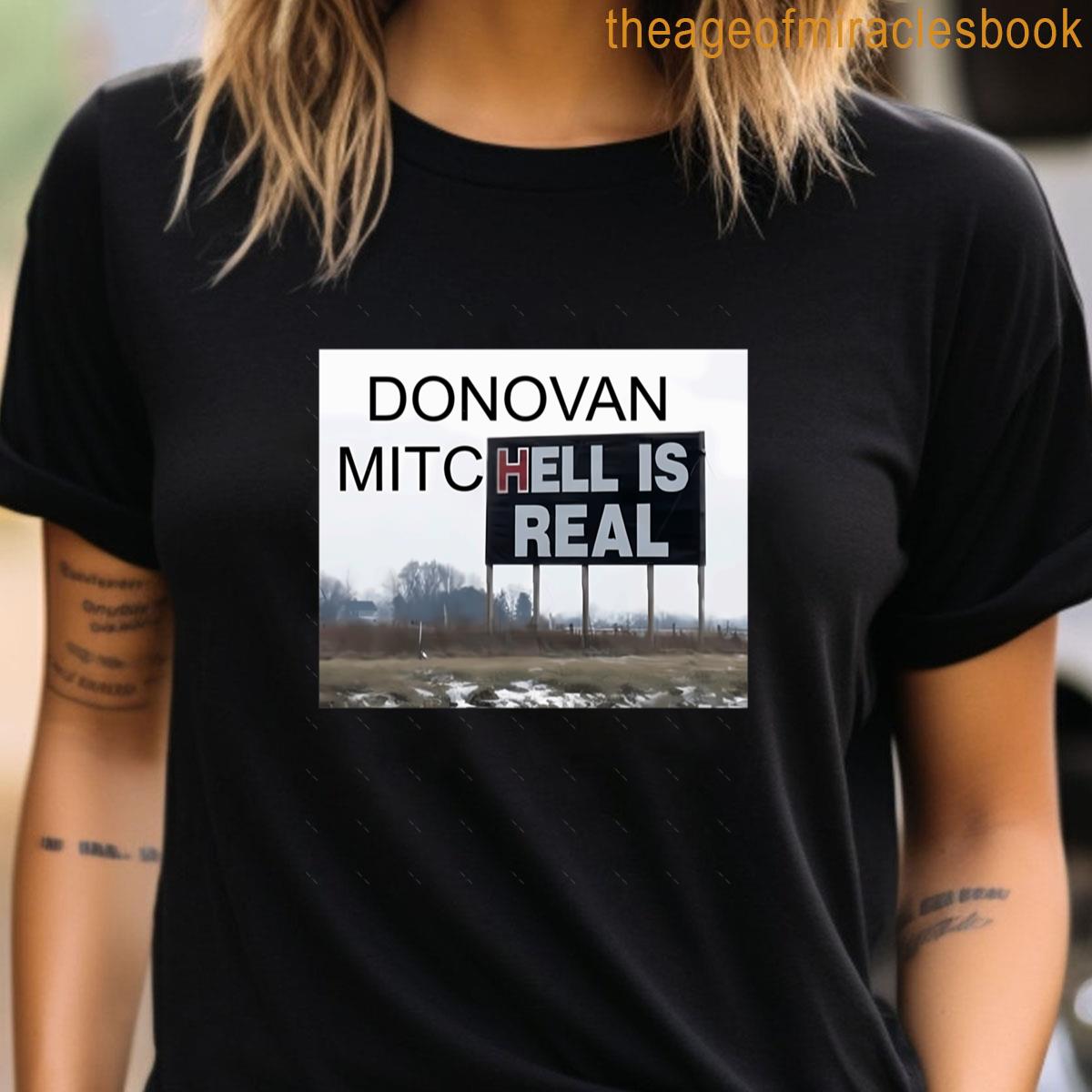 Donovan Mitchell Is Real Clevelandcavs Meme Oversized T-shirt