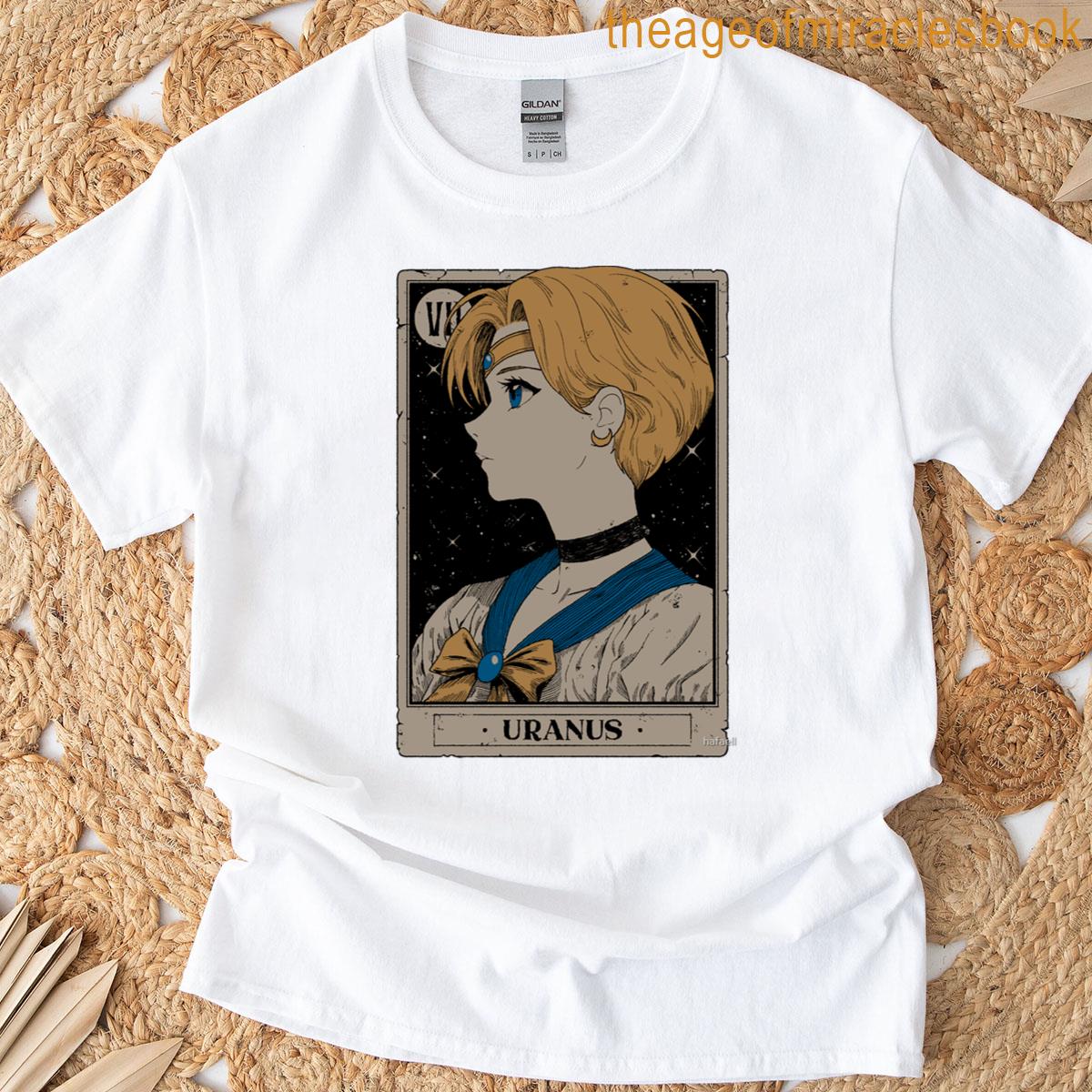 Uranus Tarot Card Oversized T-shirt