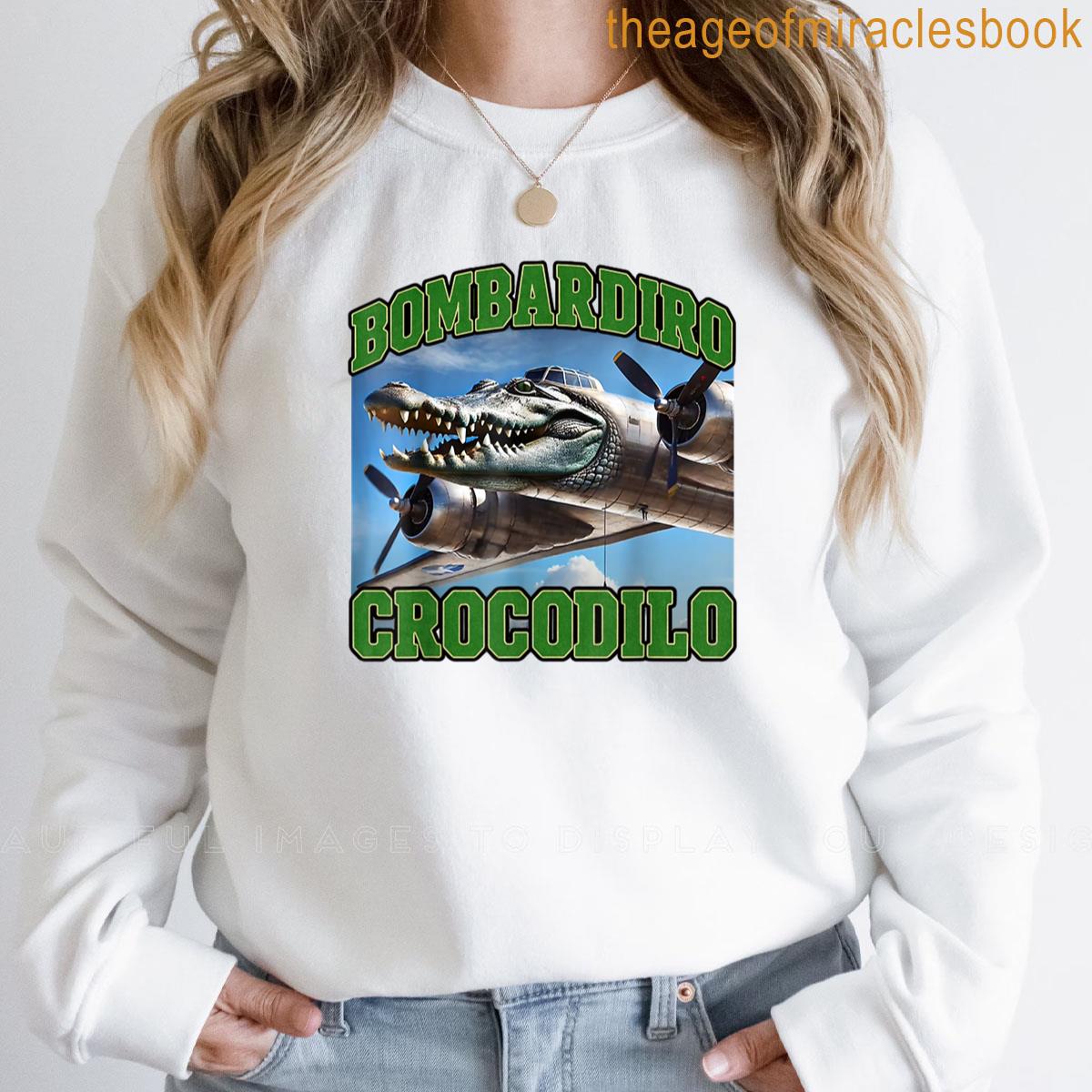Bombardiro Crocodilo Meme Brainrot Italian Boys Gilrs Kids T-shirt