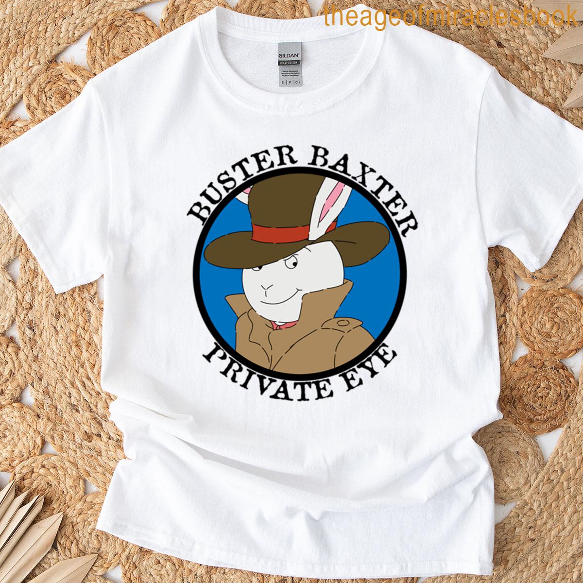 Buster Baxter Private Eye Logo Blue T-shirt