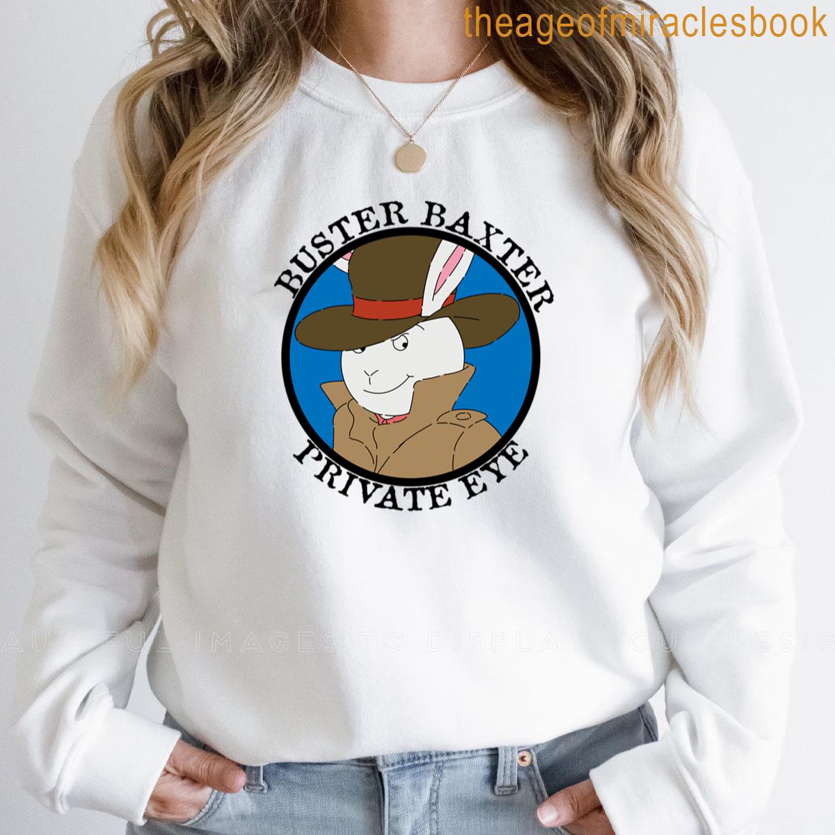 Buster Baxter Private Eye Logo Blue T-shirt