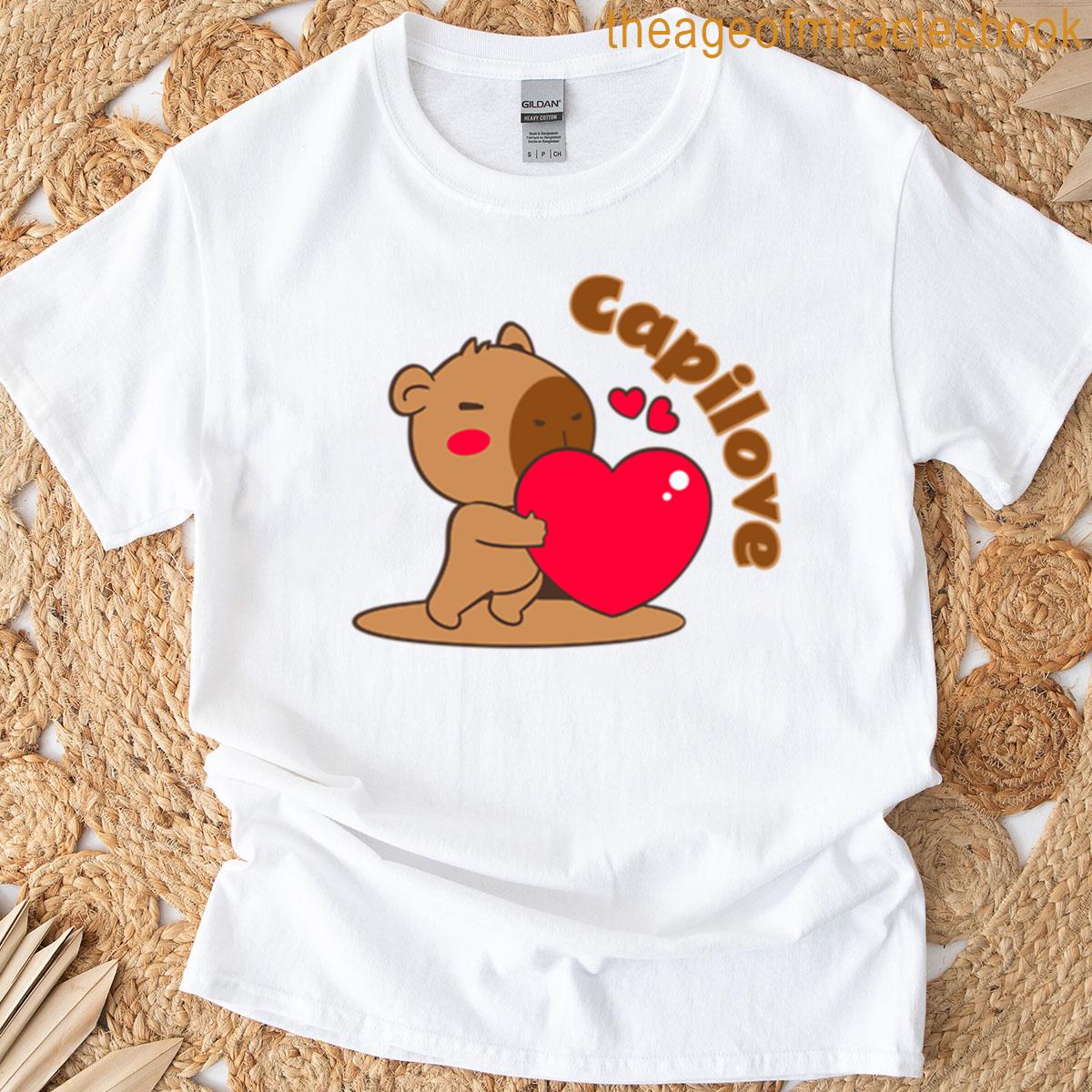Cute Capybara In Love T-shirt