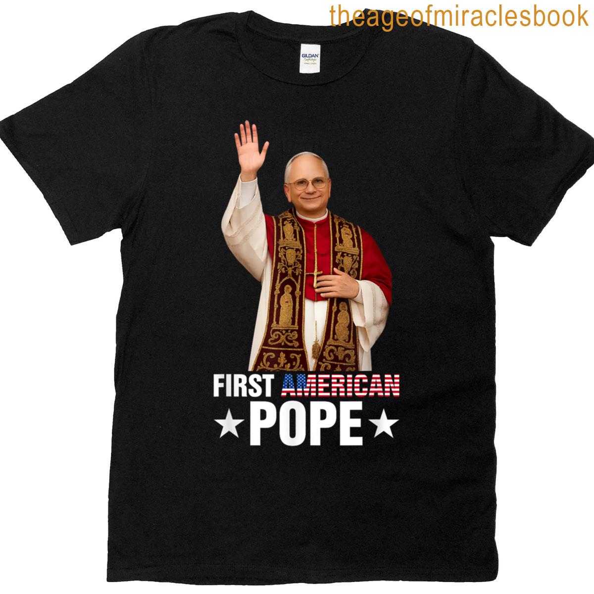 Pope Leo Xiv 2025 - First American Pope Patriotic Tribute T-shirt