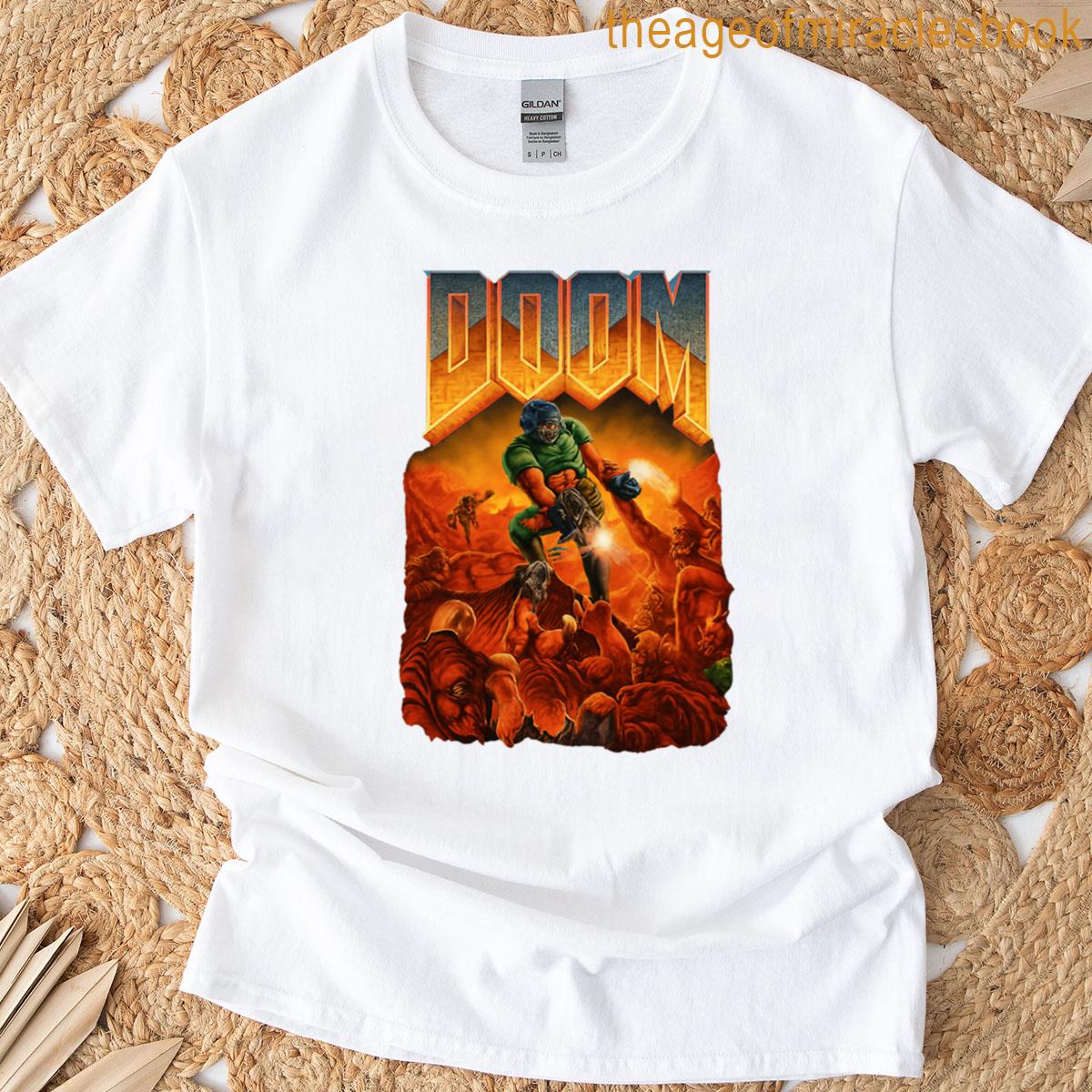 Doom Video Game Official Logo Oversized T-shirt