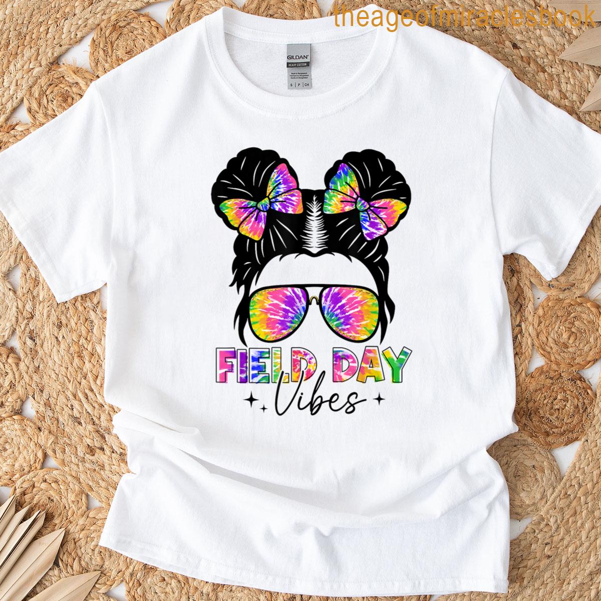 School Field Day Fun Tie Dye Field Day 2025 Girls Kids T-shirt