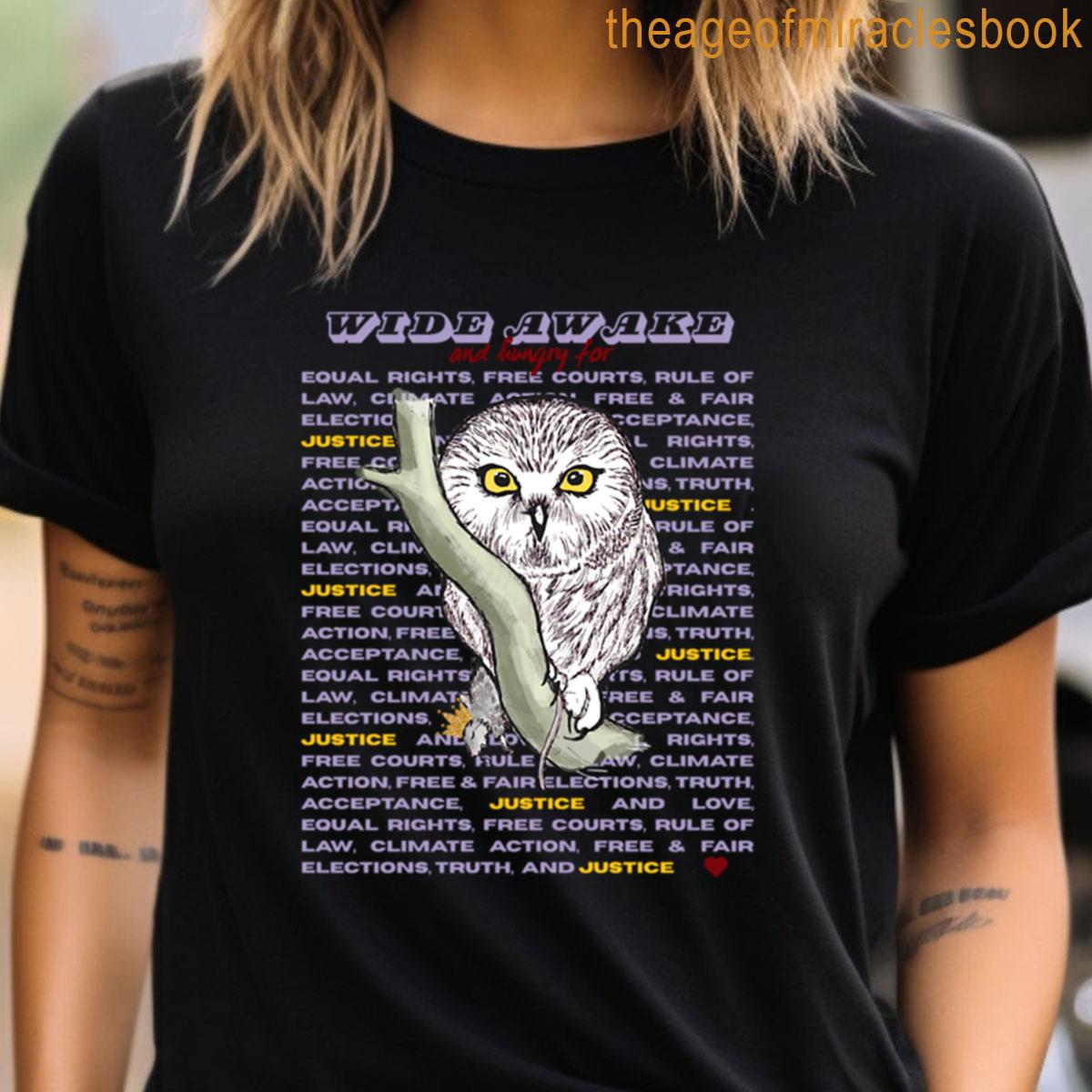 Wide Awake Owl T-shirt