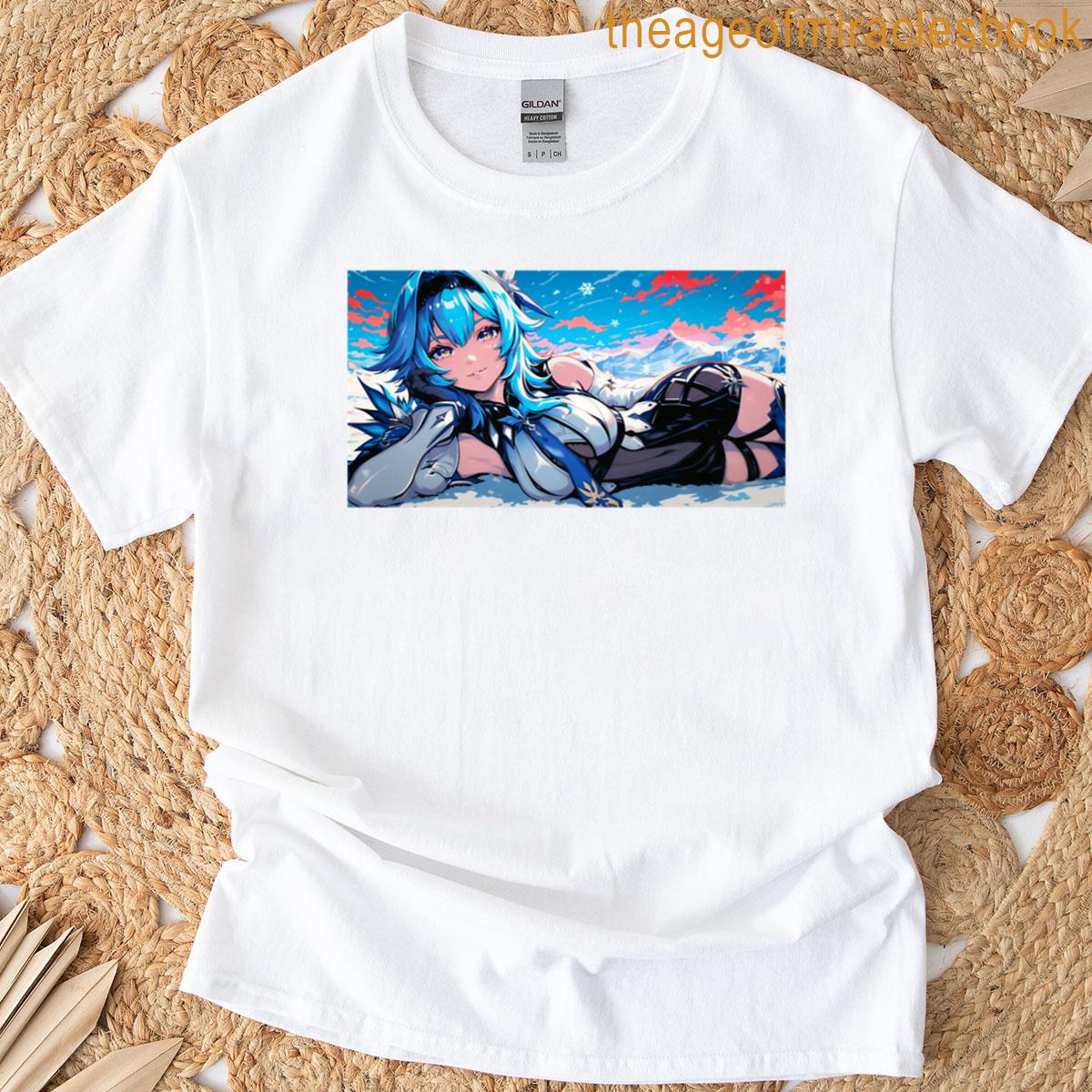 Eula Genshin Impact Spindrift Knight Cryo Deskmat T-shirt