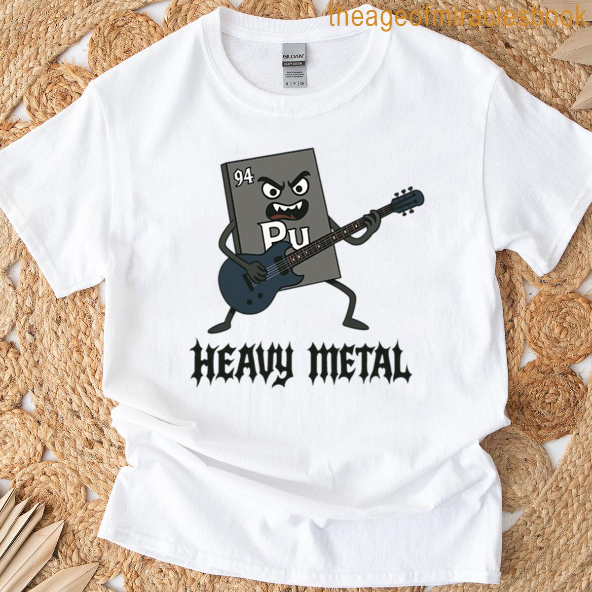 Periodic Table Plutonium As A Heavy Metal Band T-shirt