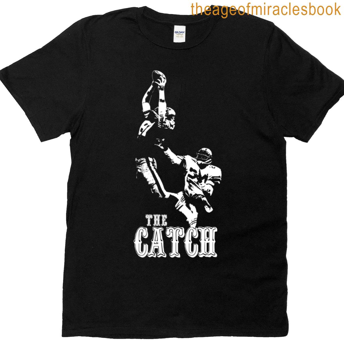 The Catch - Dwight Clark - White Stencil T-shirt