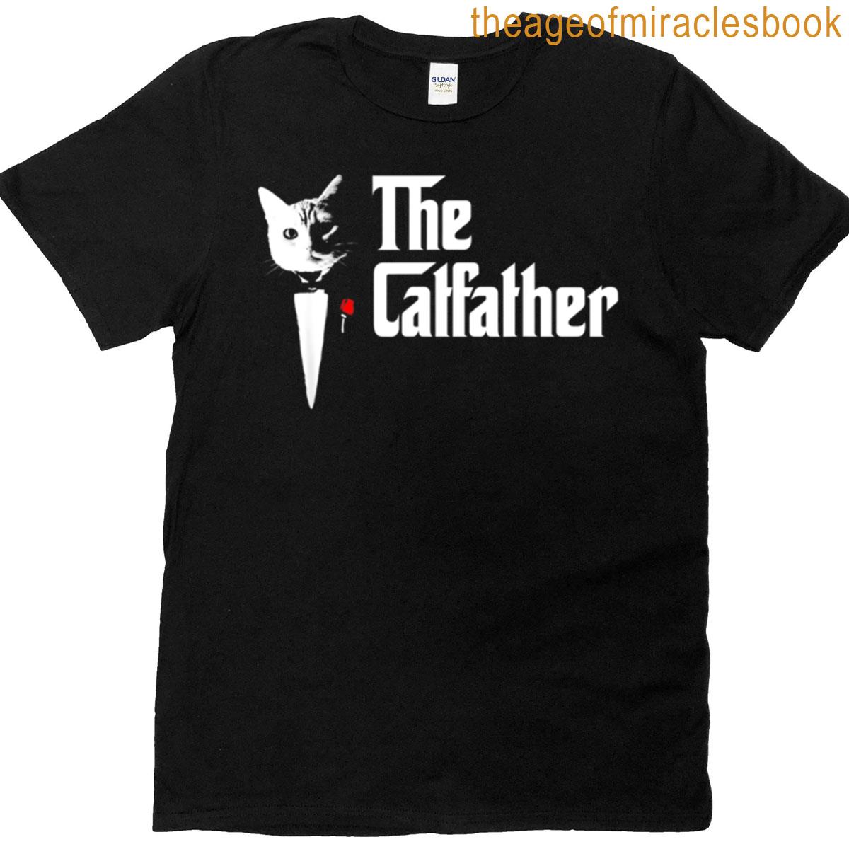 The Catfather Father Of Cats Funny Cat Dad T-shirt