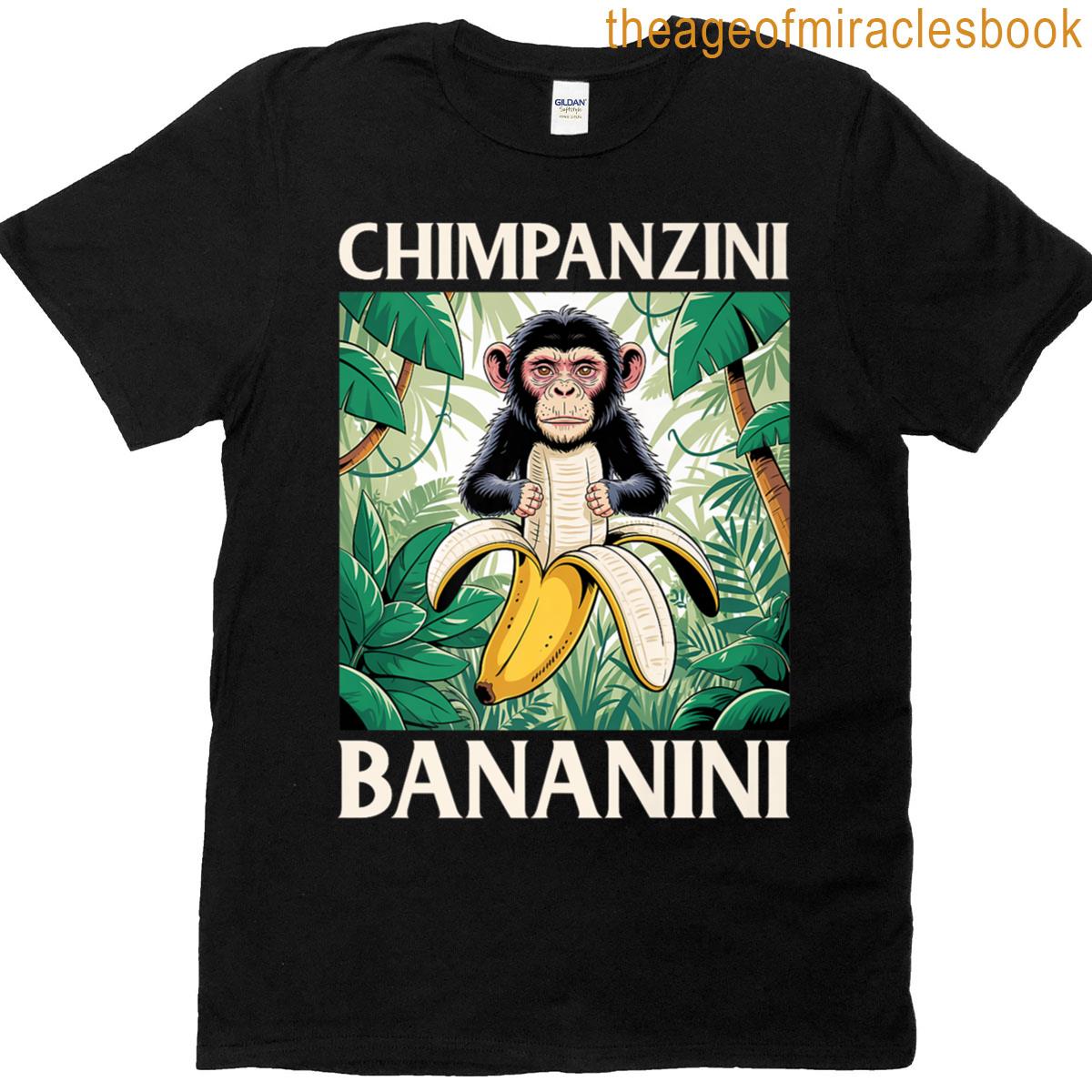 Chimpanzini Bananini Italian Brainrot Meme Premium T-shirt