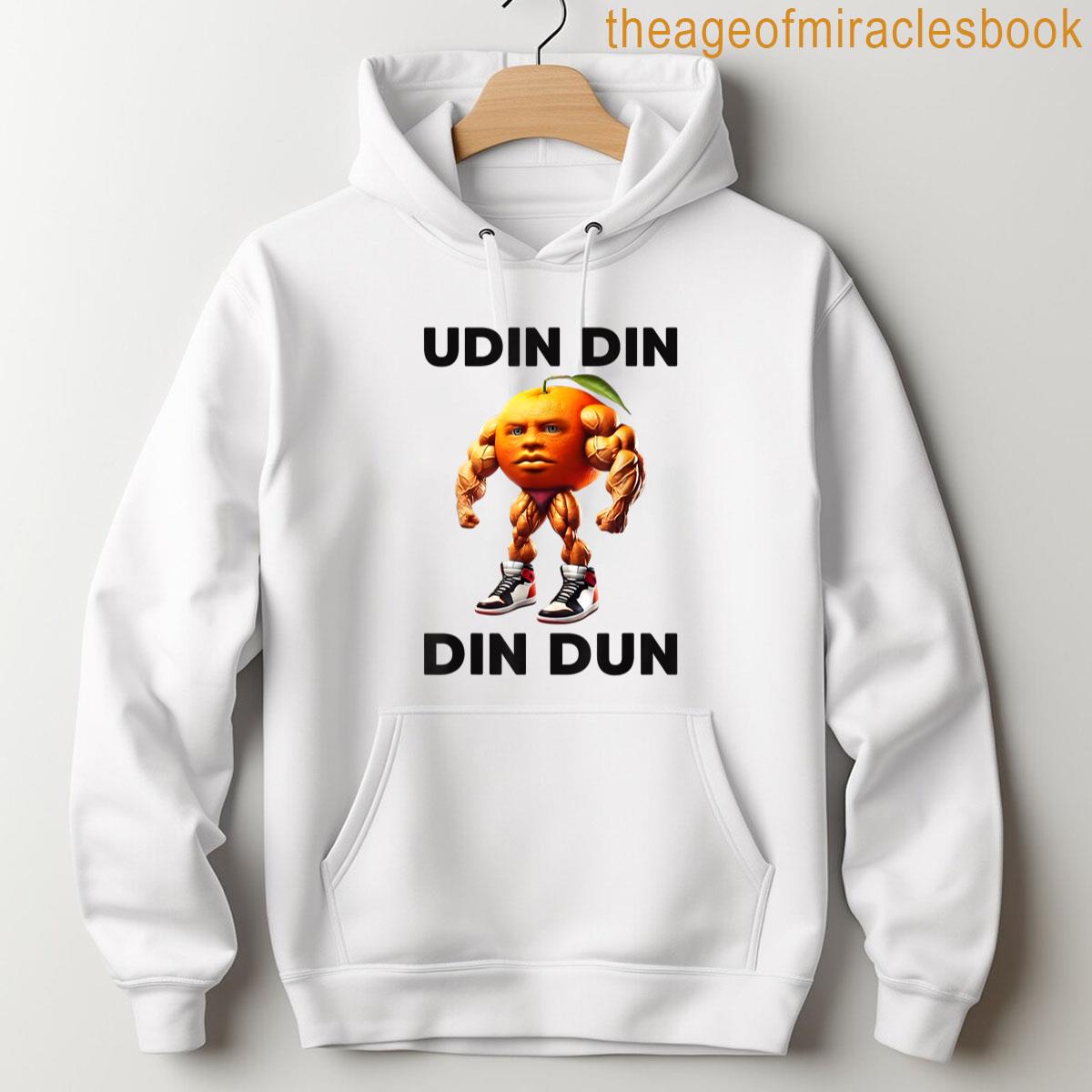 Udin Din Din Dun Udindindindun Italian Brainrot Meme Orange T-shirt