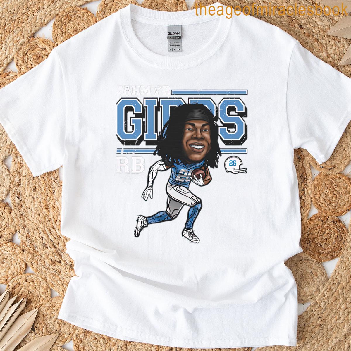Jahmyr Gibbs Detroit Cartoon T-shirt