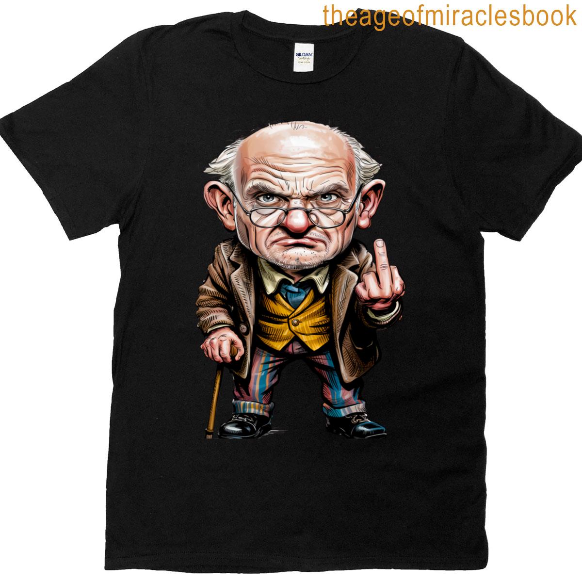 Old Man Middle Finger T-shirt