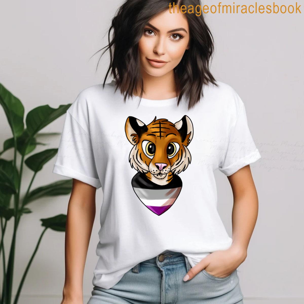 Pride Tiger - Asexual T-shirt