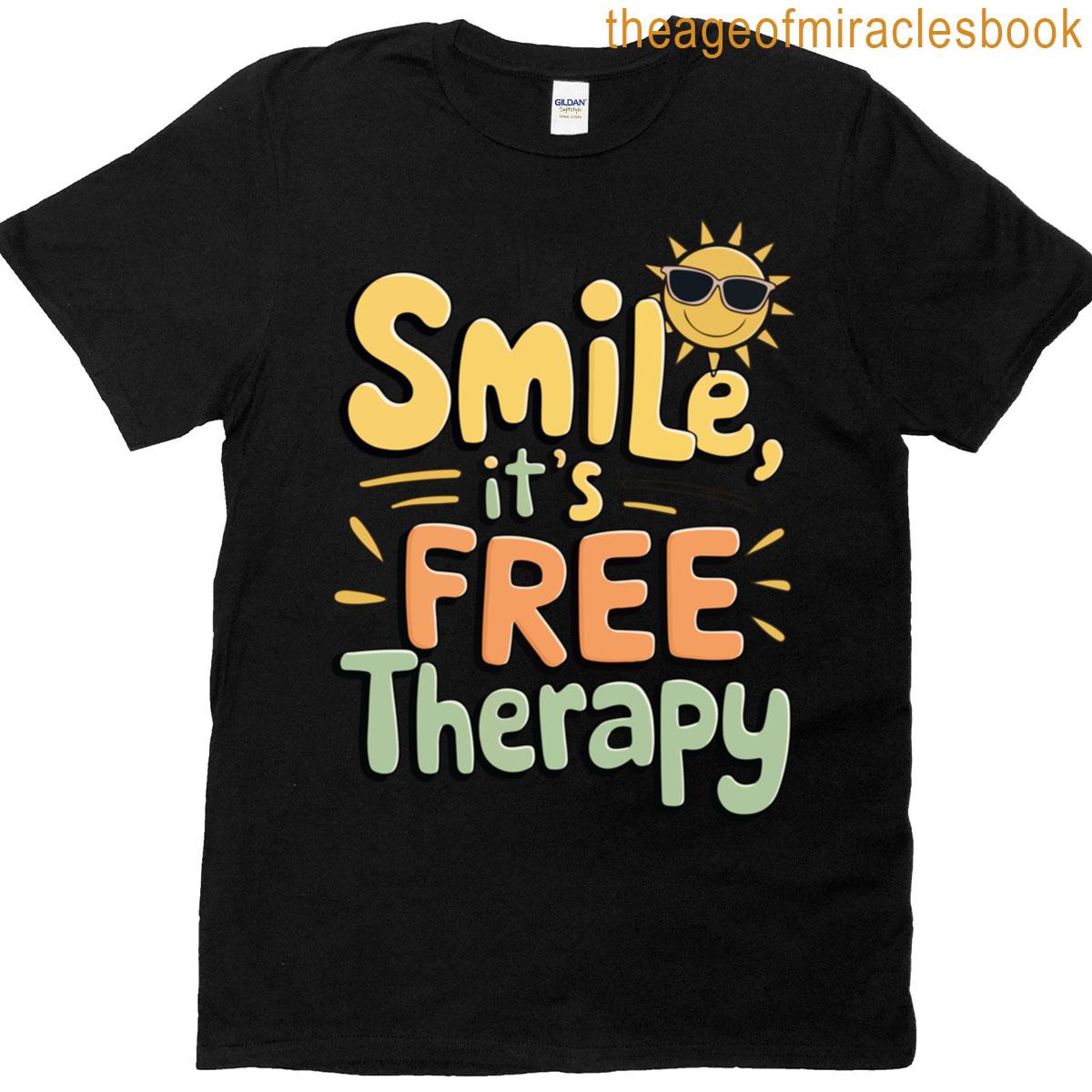 Smile Its Free Therapy Oversized T-shirt