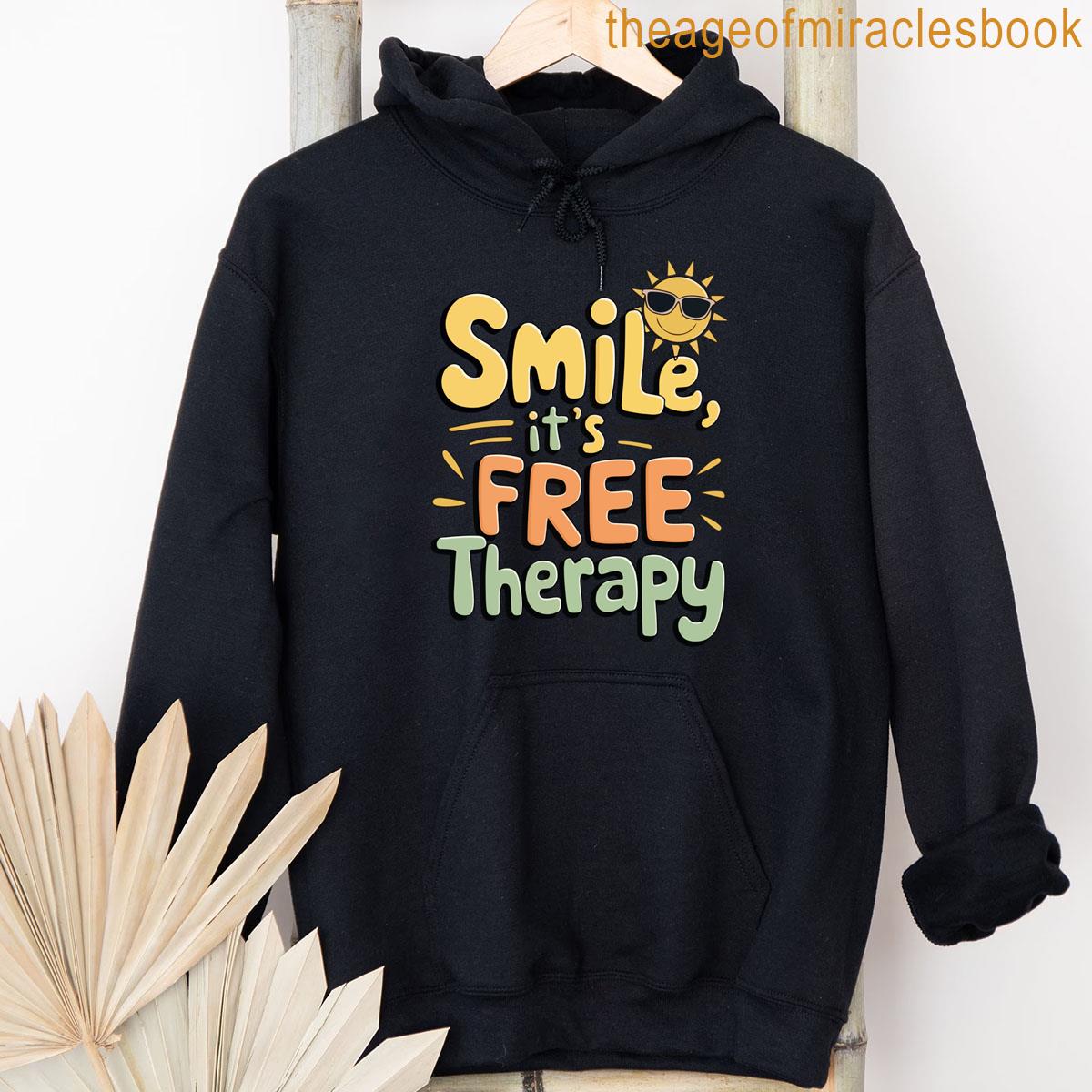 Smile Its Free Therapy Oversized T-shirt
