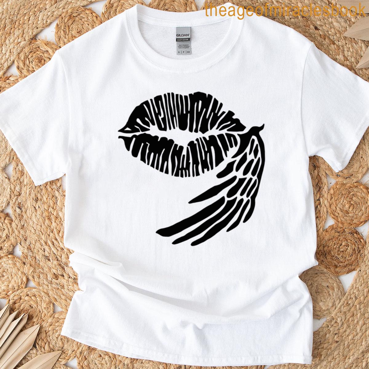 Angel Lips Wings T-shirt