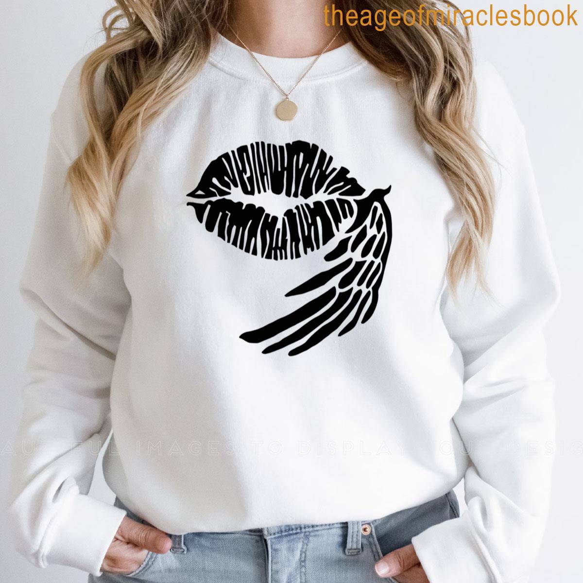 Angel Lips Wings T-shirt