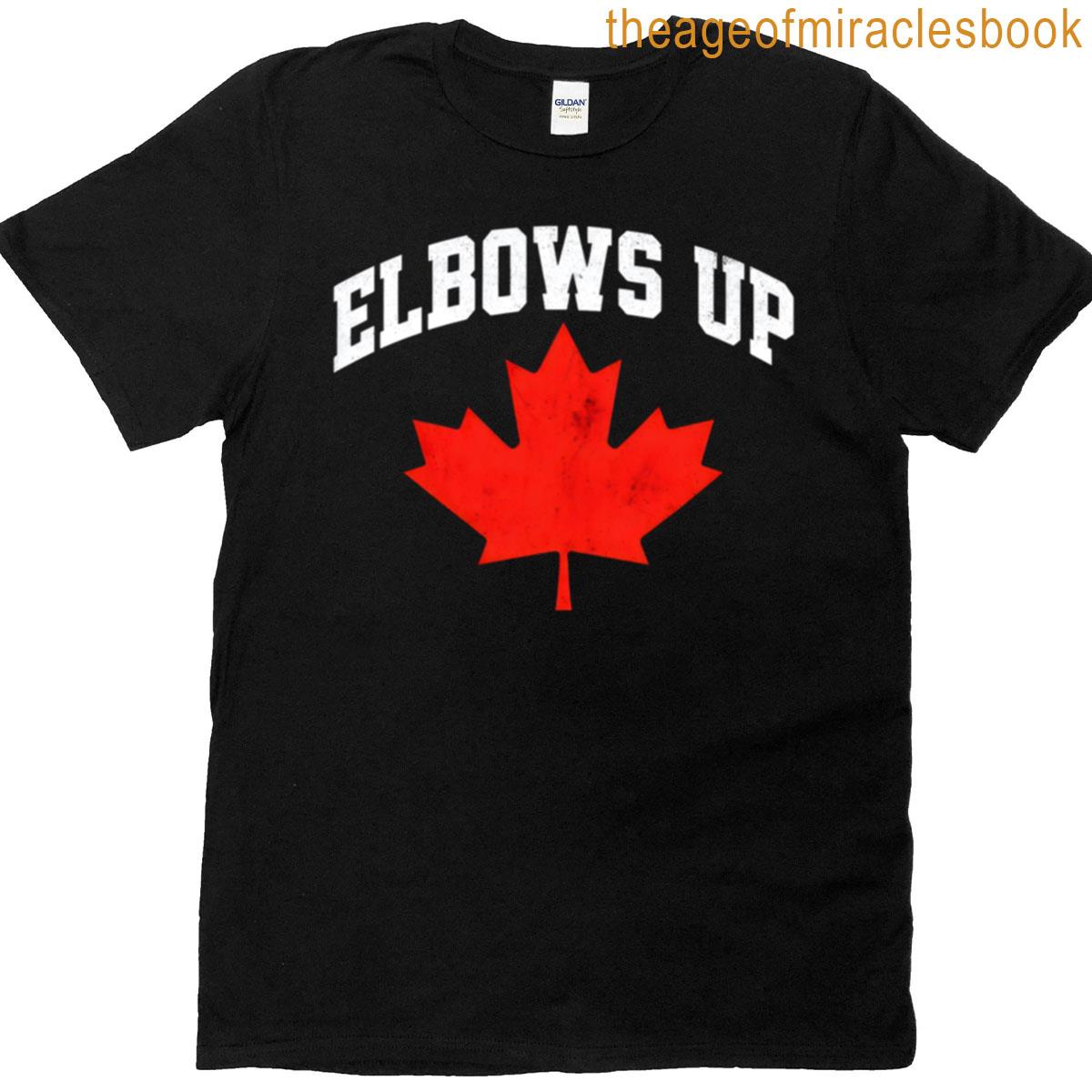 Elbows Up Canadian Flag T-shirt