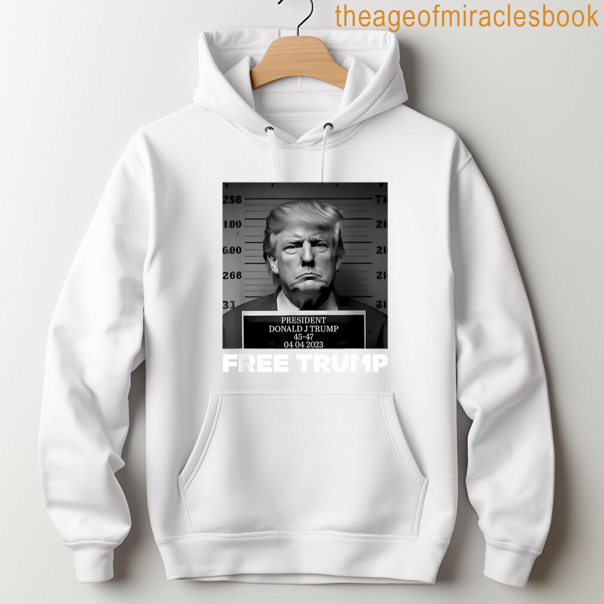 Free Donald Trump Mugshot T-shirt