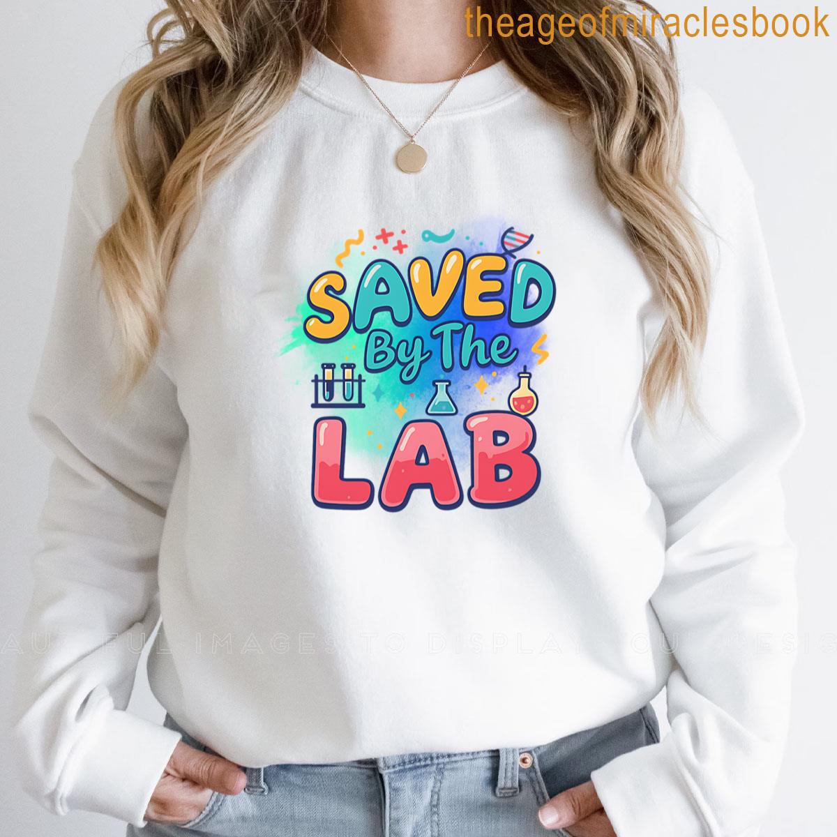 Lab Week 2025 Saved By The Lab Retro Medical Laboratory Tech T-shirt